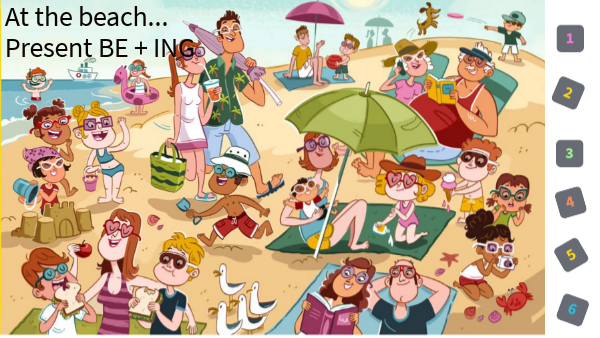 At the beach | Genially