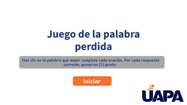 Juego de la palabra perdida | Genially