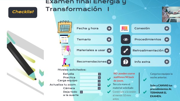Examen parcial - Checklist