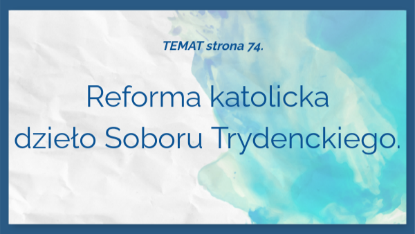 Sobór Trydencki | Genially