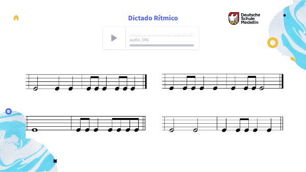 Dictado rítmico 6 | Genially