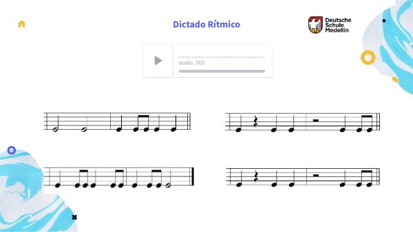 Dictado rítmico 2 | Genially