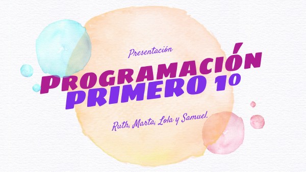 Programación | Genially