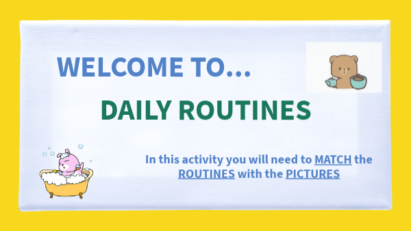 DAILY ROUTINES | Genially