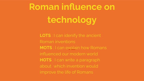 Roman influence on technology
