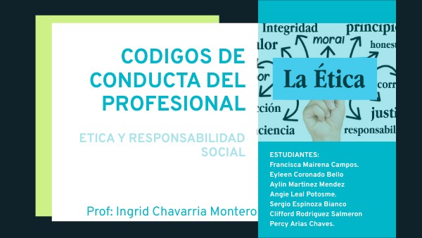 CODIGOS DE CONDUCTA | Genially