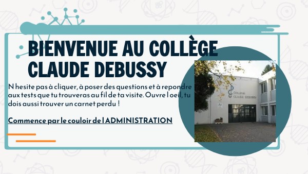Visite du collège Debussy | Genially