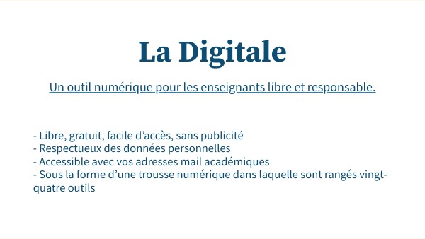 La Digitale | Genially
