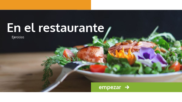 En el restaurante - ejercicios | Genially