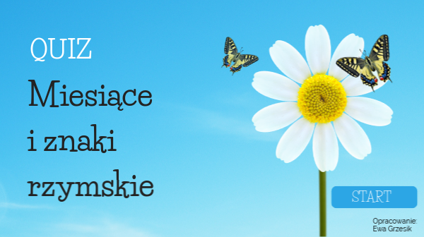 MIESIĄCE I ZNAKI RZYMSKIE