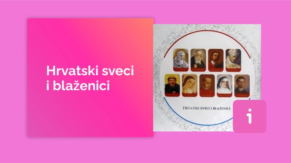 Hrvatski sveci i blaženici | Genially