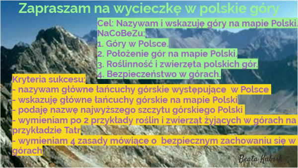 Góry w Polsce | Genially