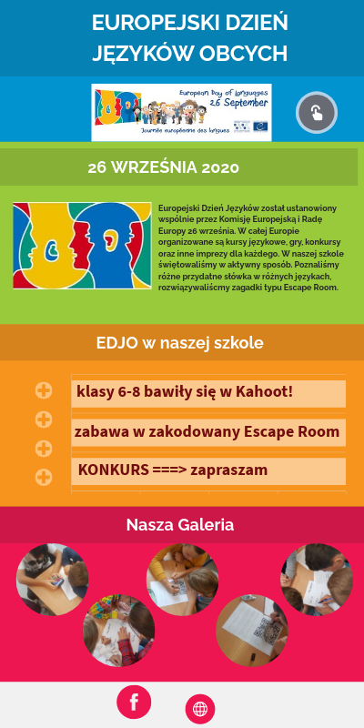 Dzień Języków Obcych w SP 32 Zabrze | Genially