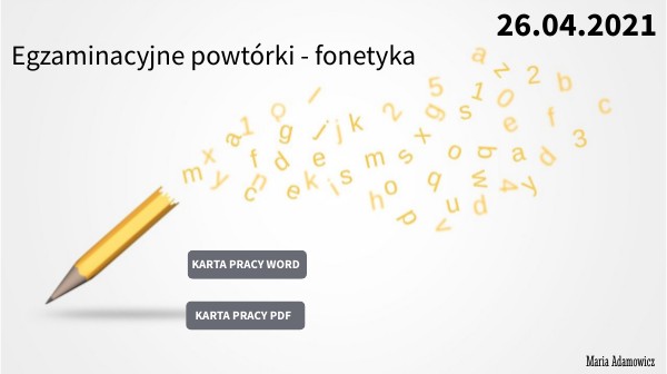 Egzaminacyjne powtórki - fonetyka | Genially