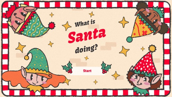 What is Santa doing? | Genially
