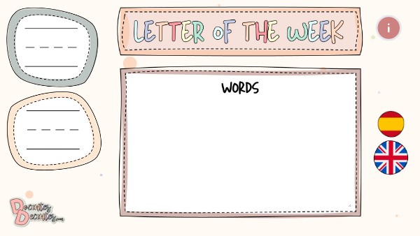 Letter of the week (Eng/Esp)