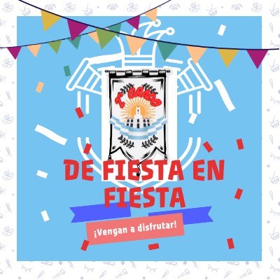 Invitación "De fiesta en fiesta"