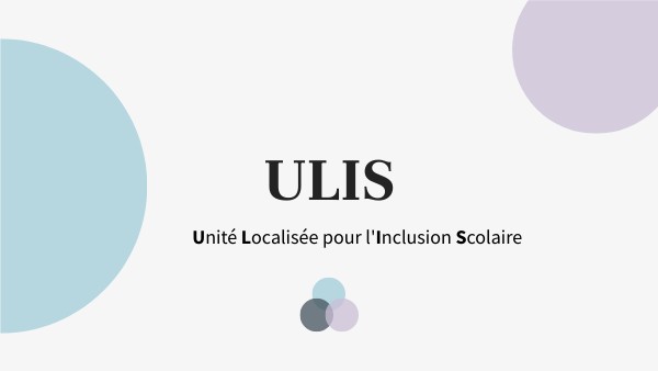 Présentation ULIS + photos