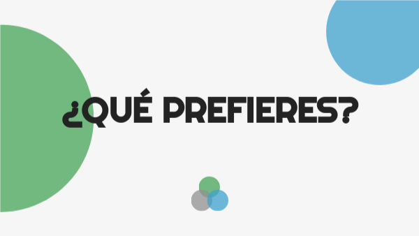 Que prefieres | Genially