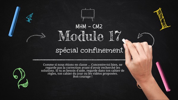 MHM CM2 - module 17 à la maison | Genially