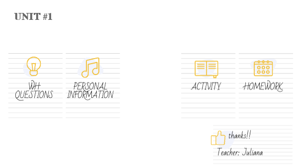 UNIT #1 PERSONAL INFORMATION | Genially