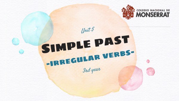 2022 3E: Simple Past - Irregular verbs | Genially