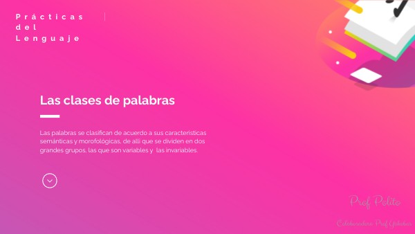 Las clases de palabras | Genially