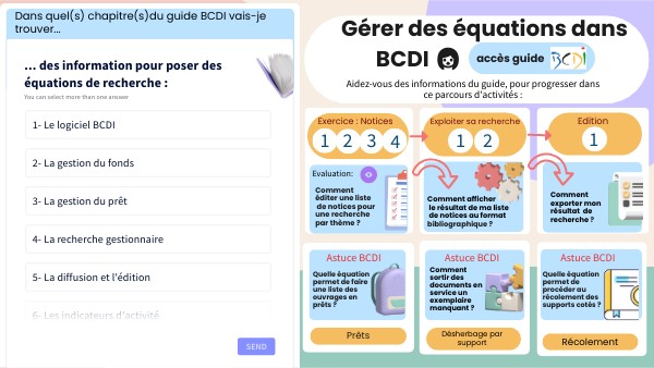 Gérer des équations dans BCDI