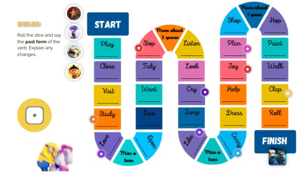 PAST SIMPLE REGULAR VERBS | Genially