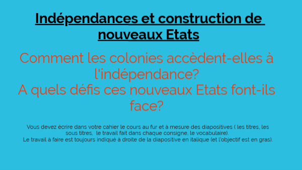 Chapitre décolonisation | Genially