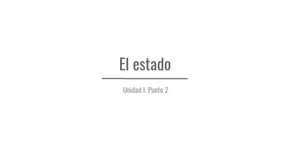 El estado | Genially