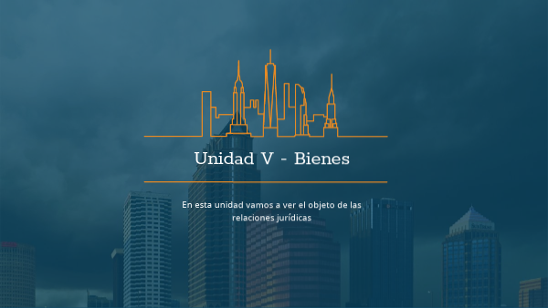 UNIDAD V: Bienes | Genially