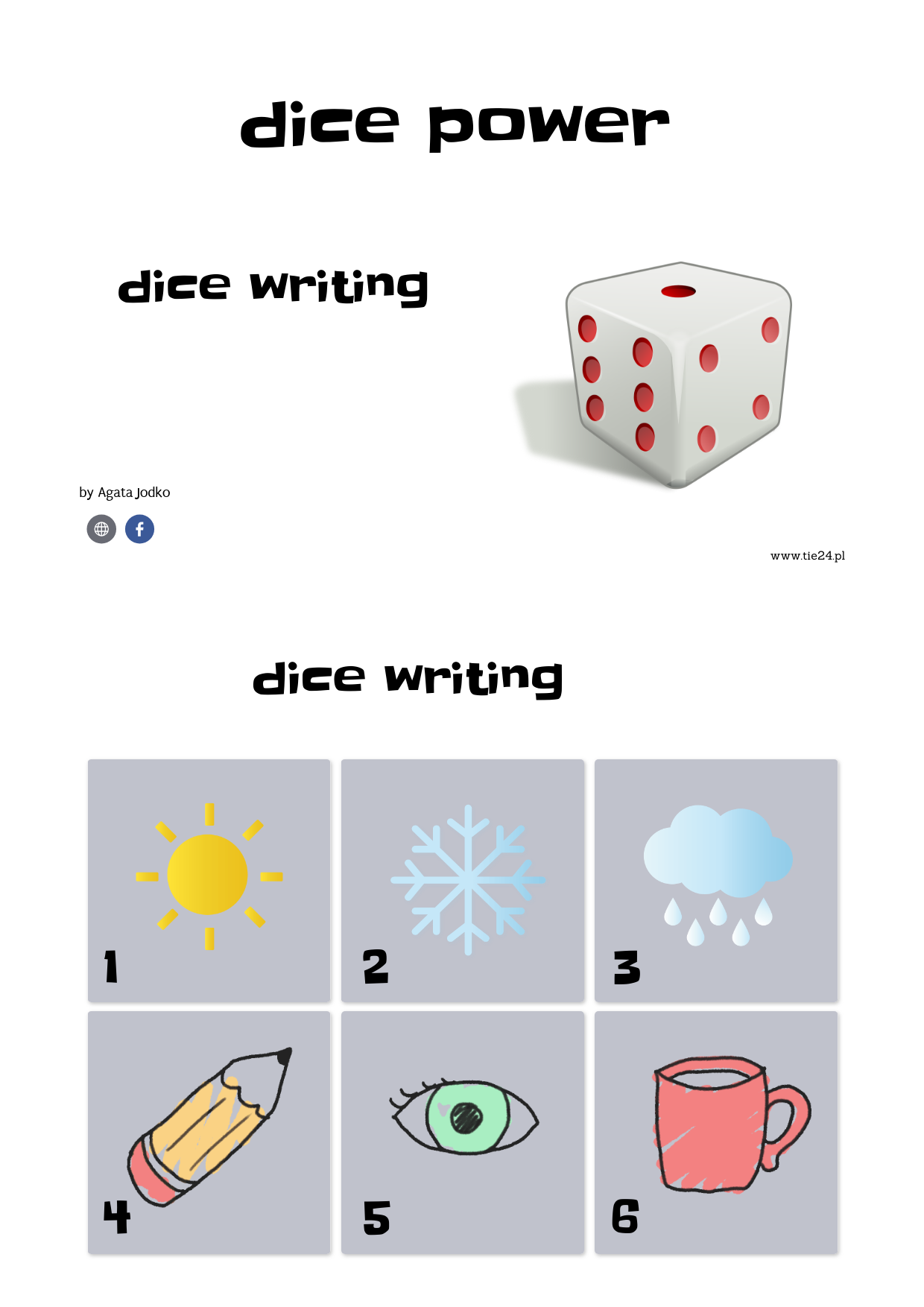 dice writing 1pdf | Genially