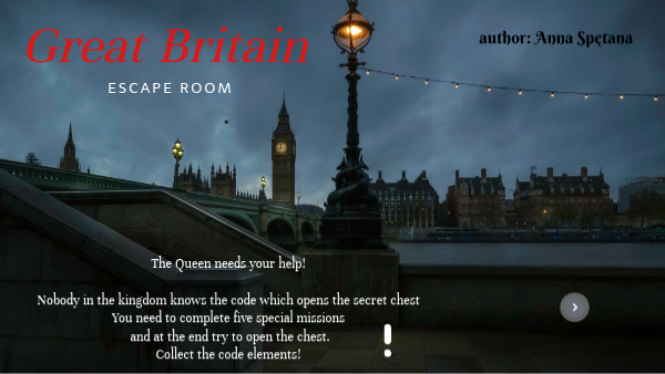 Great Britain - escape room | Genially