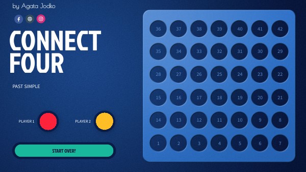 past simple connect 4 | Genially