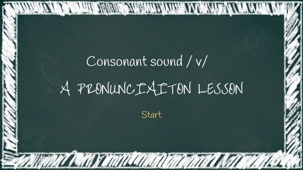 Consonant /v/ lesson and practice | Genially