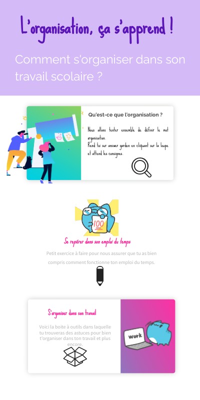 L'organisation, ça s'apprend