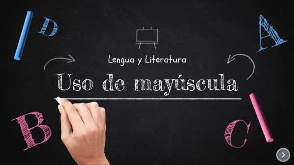 Uso de mayúscula