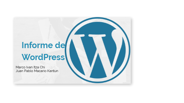 Informe WordPress | Genially
