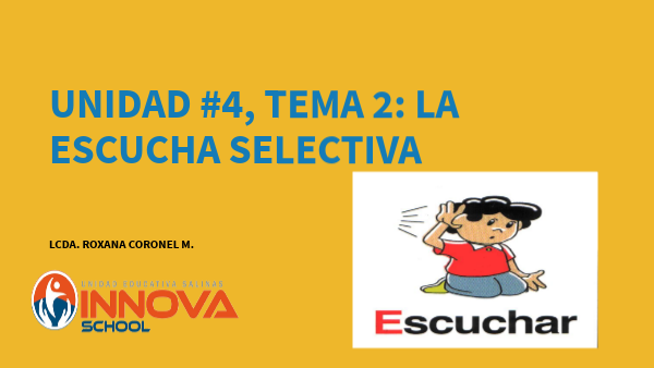 LA ESCUCHA SELECTIVA | Genially