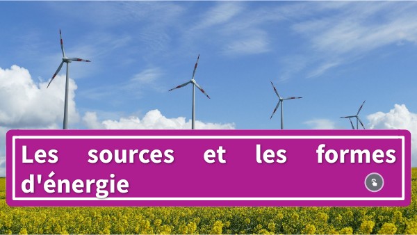Sources et formes d'énergie | Genially