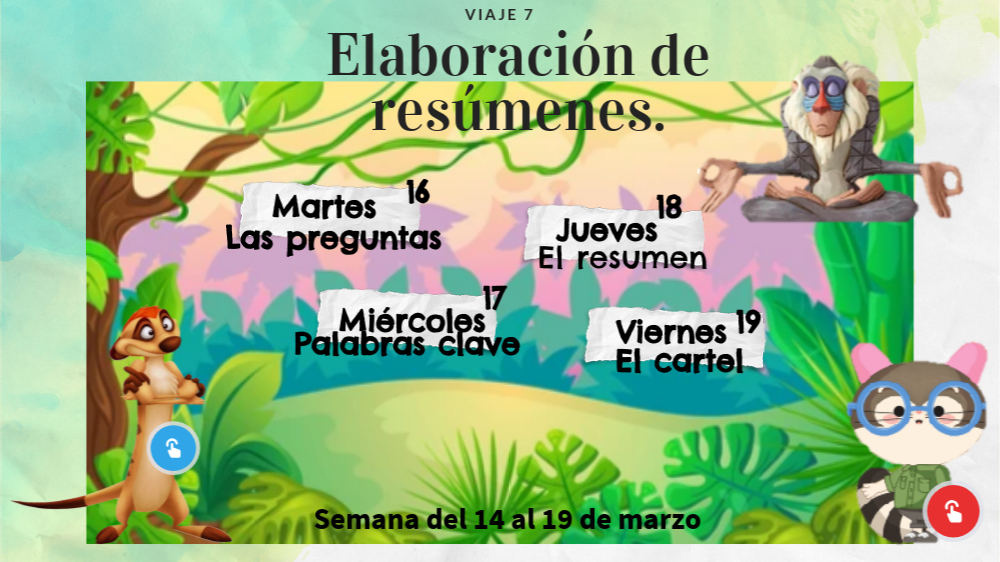 Viaje 7 "Los resúmenes" | Genially