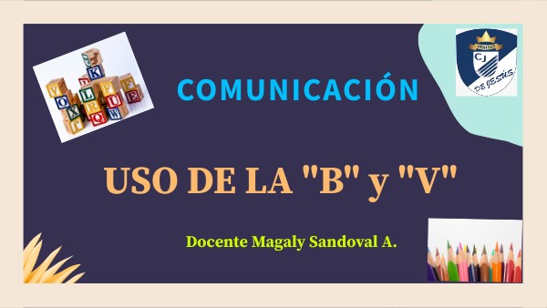 USO CORRECTO DE LA B Y V 5° PRIMARIA 2023