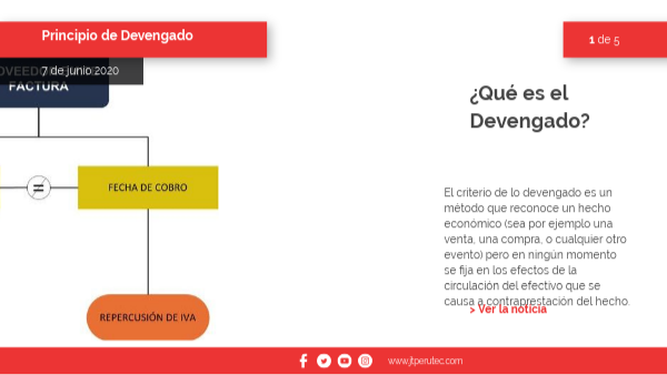 Principio de devengado | Genially