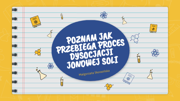 Dysocjacja jonowa soli | Genially