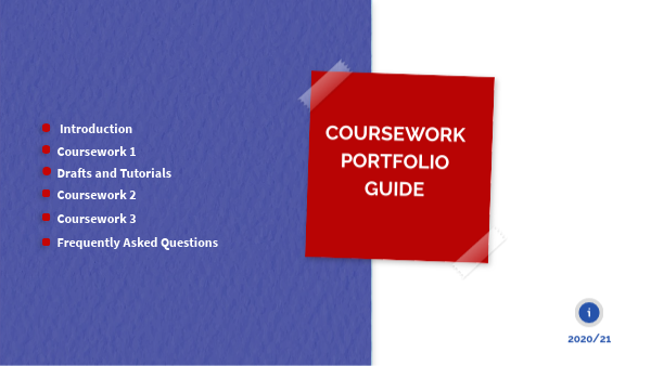 (PG) Pre-Sessional Coursework Portfolio Guide