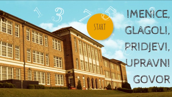 Vrste riječi, escape uz listić | Genially