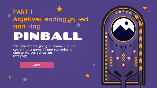 VOCABULARY REVIEW PINBALL | Genially