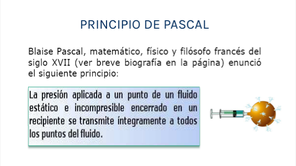 PRINCIPIO DE PASCAL