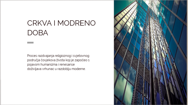 CRKVA I MODERNO DOBA | Genially